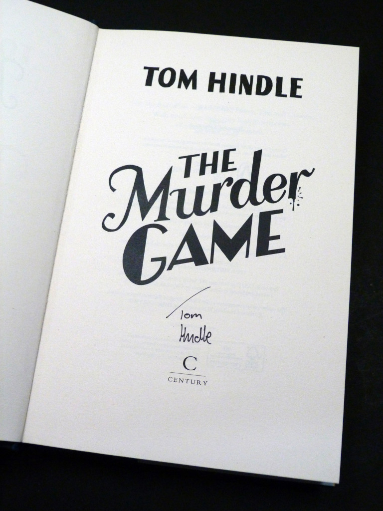 The Murder Game (Signed first edition) by Tom Hindle | Cox & Budge ...