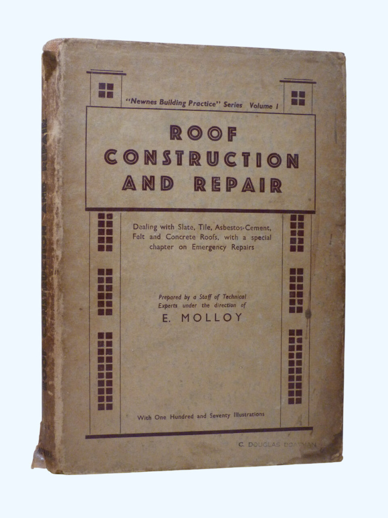 Roof Construction and Repair by E Molloy | Cox & Budge Booksellers