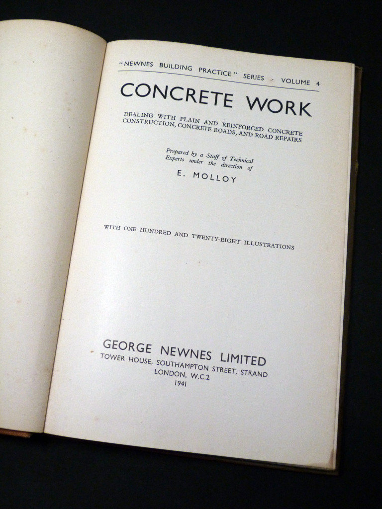 Concrete Work by E Molloy | Cox & Budge Booksellers